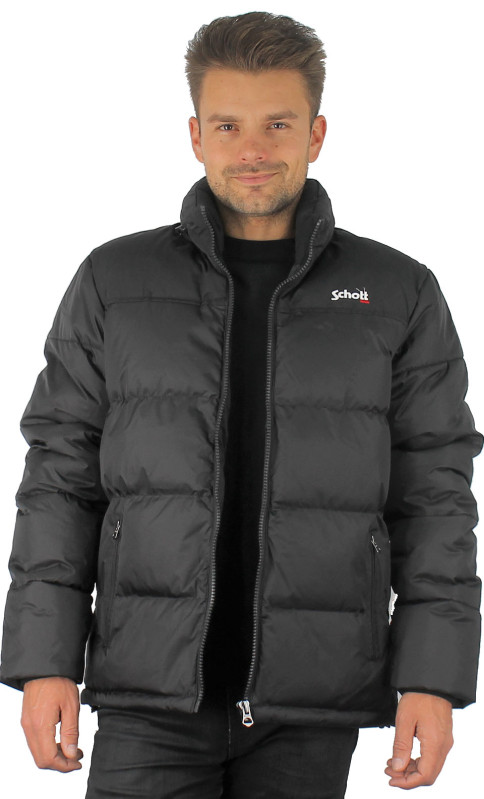 Doudoune Homme Schott Utah coloris Noir couleur Noir Tailles Hommes XL