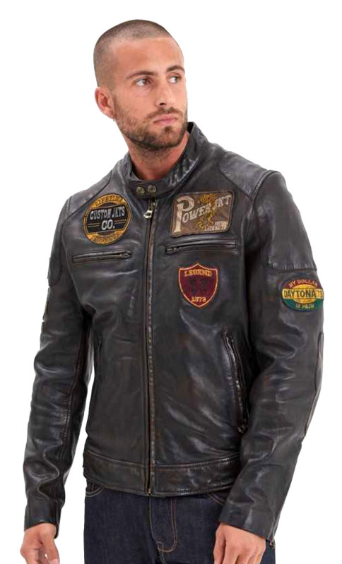 Blouson Cuir Homme Daytona Martinez - Daytona - Cuir-paulene.com ...